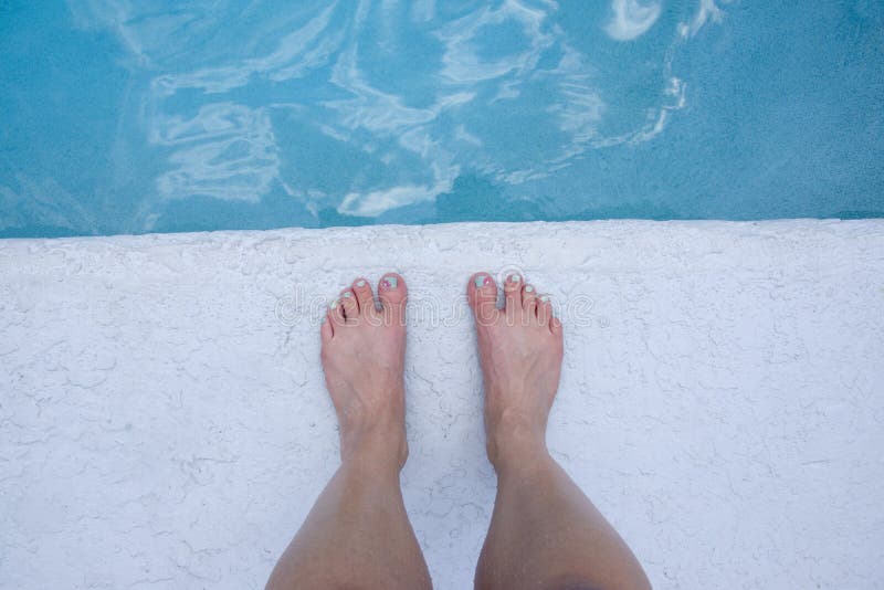 Feet by Pool stock photo. Image of vitality, water, treatment - 2449240