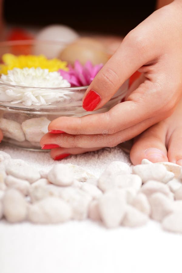 Spa.Manicure stock photo. Image of flower, beautiful - 13400018
