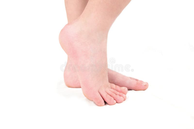 Feet Isolated on White Background Stock Photo - Image of bottom, skin ...