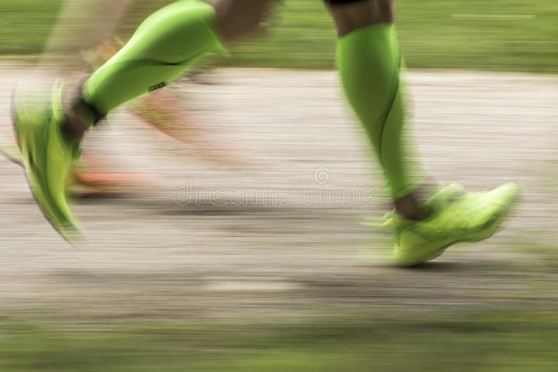 Feet of a jogger stock image. Image of competition, active - 42263093