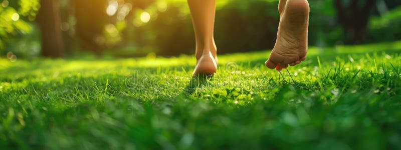 Feet on Lawn Grass. Selective Focus Stock Image - Image of lifestyle, grass: 322588191