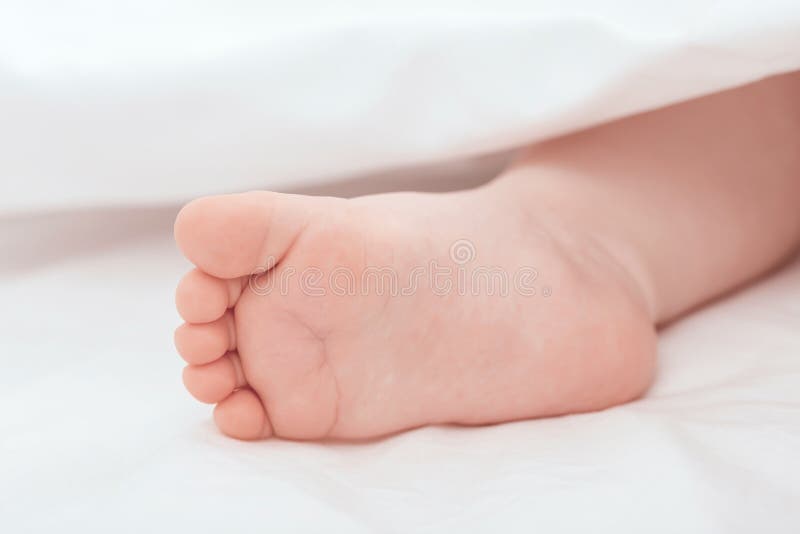 Feet of a little baby stock image. Image of child, childcare - 53642105
