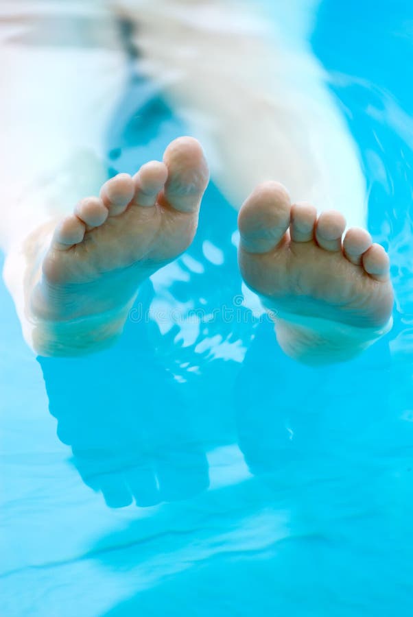 Feet In Pool Picture. Image: 8515383