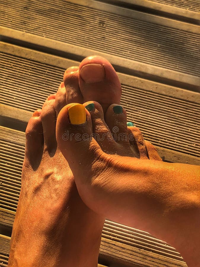 Feet stock image. Image of toes, affection, painted - 130362331