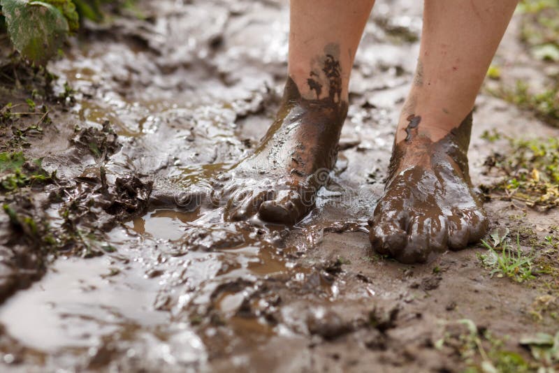 Feet and mud. stock photo. Image of healthy, asian, adult - 31123150