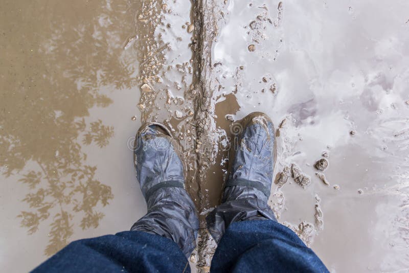 Feet in the mud stock image. Image of people, nature - 69661211