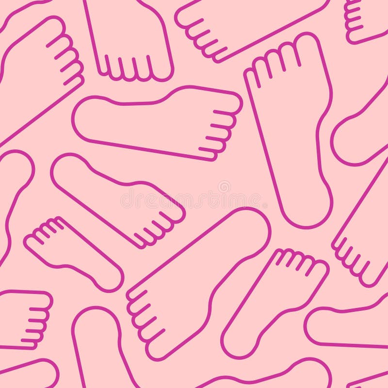 Feet Pattern Seamless. Legs Background Stock Vector - Illustration of ...