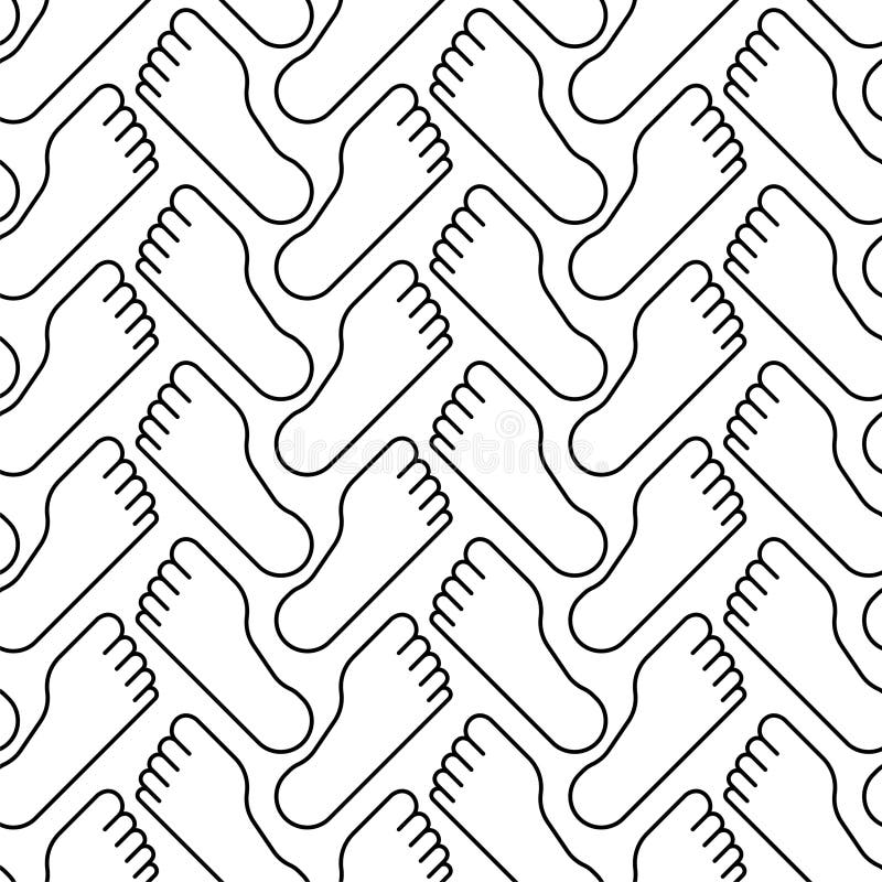 Feet Pattern Seamless. Legs Background Stock Vector - Illustration of ...