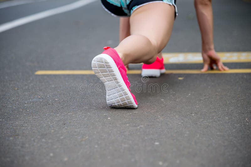 Feet Running on Road Closeup on Shoe Stock Photo - Image of outdoor ...
