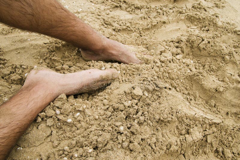 Feet in the sand stock image. Image of soil, dirt, holiday - 12067979