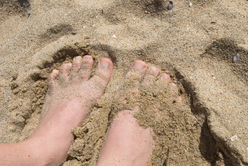 Feet in sand stock photo. Image of vacation, ideas, summer - 4696252