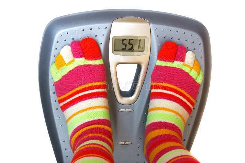 Feet on a scale stock image. Image of calorie, scale, modern - 4442299