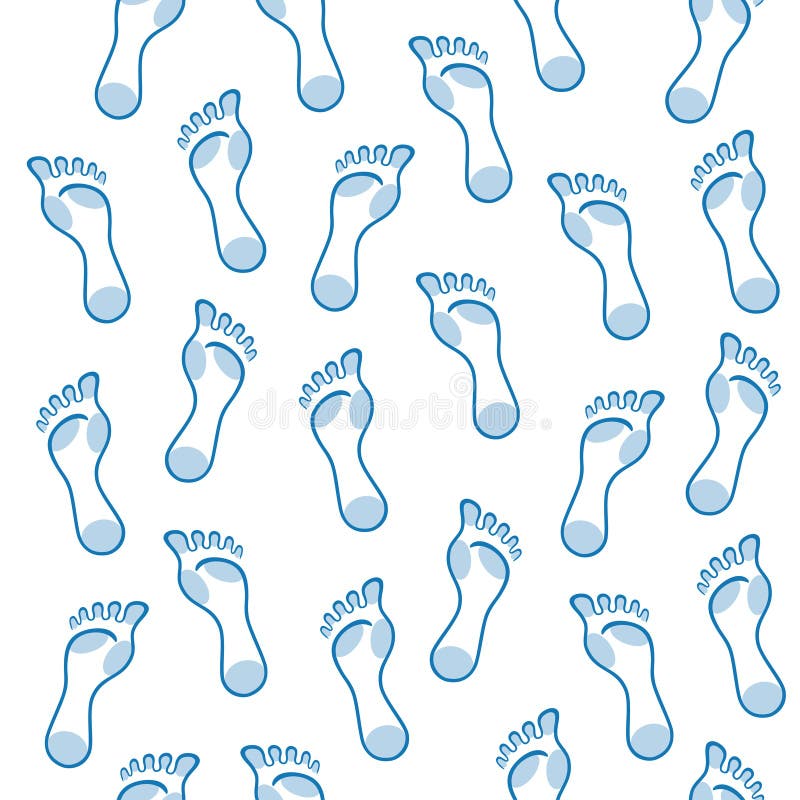 Red Feet Seamless Texture Background Stock Illustration - Illustration ...