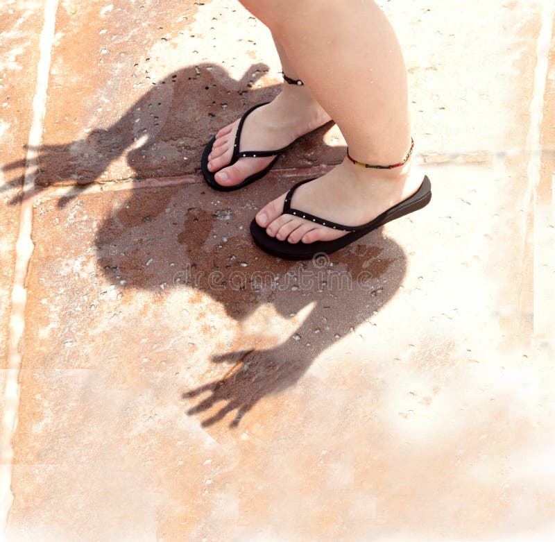 Step out of the shadow stock image. Image of girl, fashion - 17519315