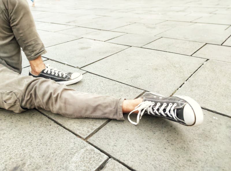 Feet with Shoes that are Relaxed Stock Image - Image of foot, asia ...