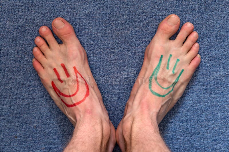 Feet smileys stock photo. Image of drawn, funny, happiness - 34951250