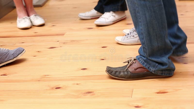 Feet standing in a circle stock video. Video of high - 43346519
