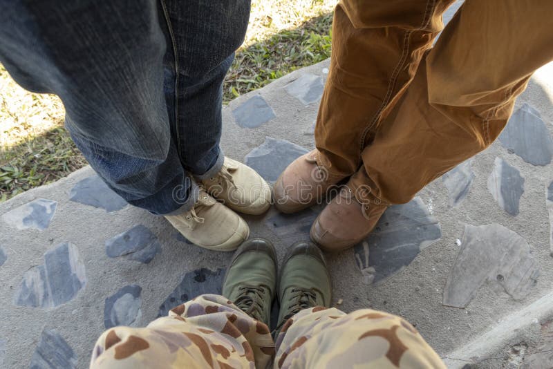 Boy With His Feet Together In The Air Stock Photo - Image of heart ...