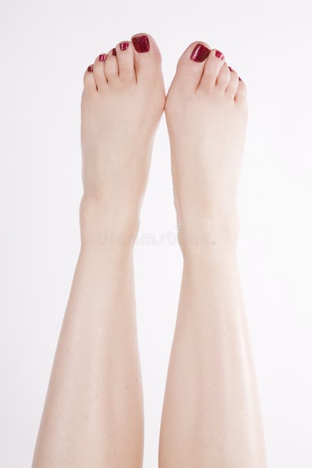 Feet up red toes stock photo. Image of female, body, point - 11653364
