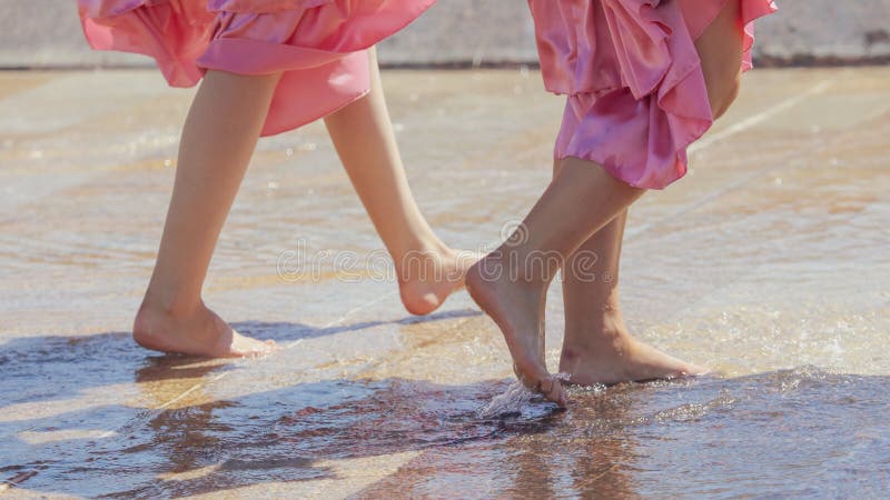 Feet in the Water in a Fountain Stock Photo - Image of happy, lifestyle ...