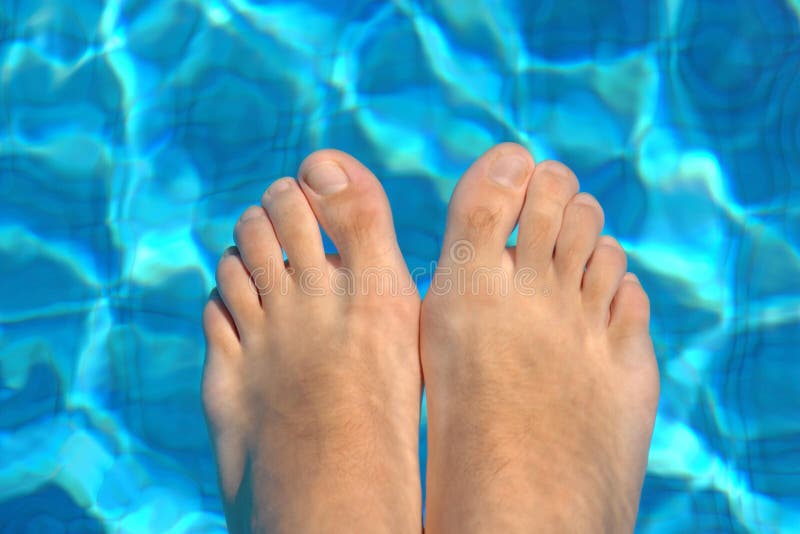 Feet In Pool Picture. Image: 8515383