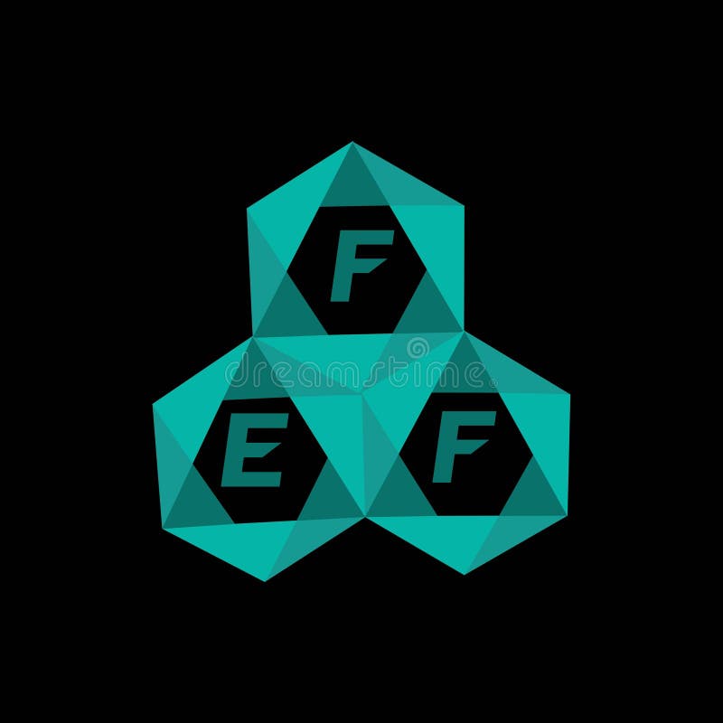 FEF Creative Minimalist Letter Logo. FEF Unique Vector Initials ...