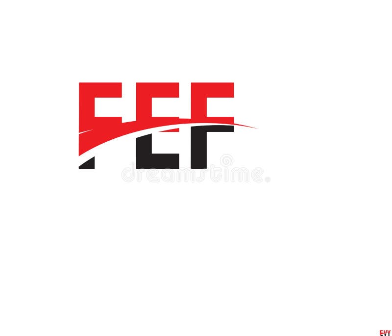 FEF Letter Initial Logo Design Vector Illustration Stock Vector ...