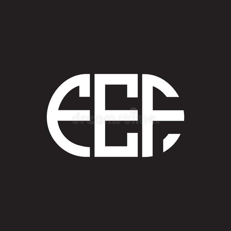 FEF Letter Logo Design on Black Background. FEF Creative Initials ...