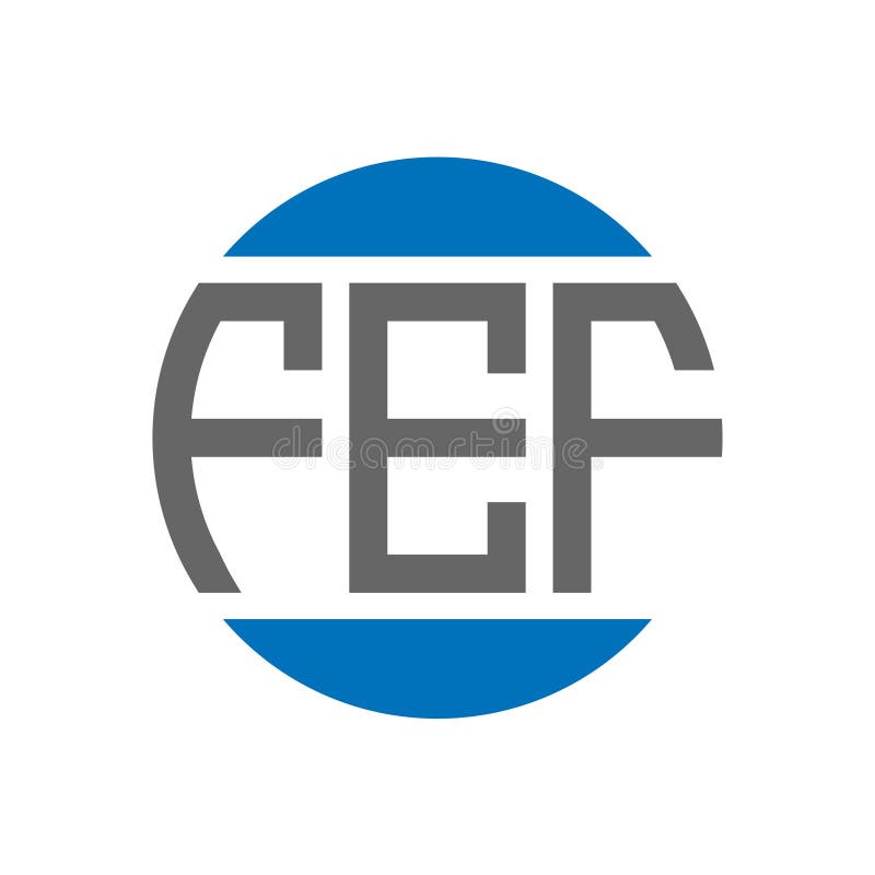 FEF Letter Logo Design on White Background. FEF Creative Initials ...