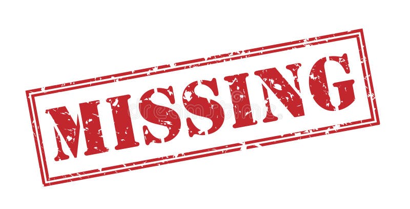 Fehlender Stempel vektor abbildung. Illustration von zeichen - 148244804