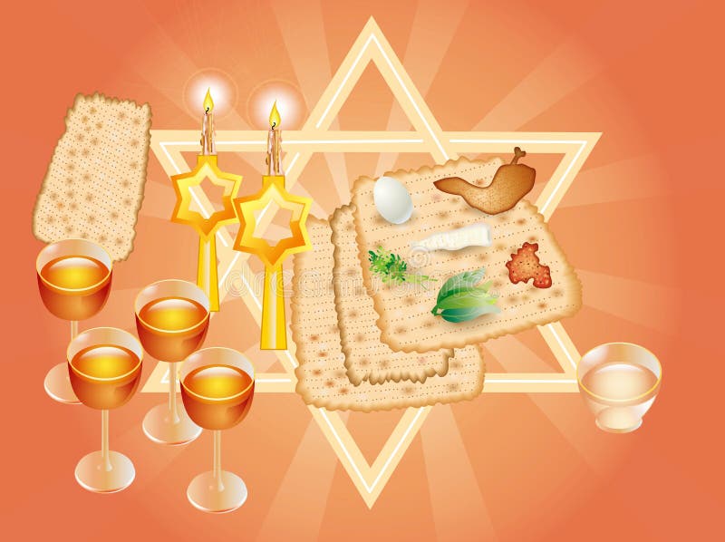 Feiertag Von Pesakh (Passahfest) Stock Abbildung - Illustration von ...