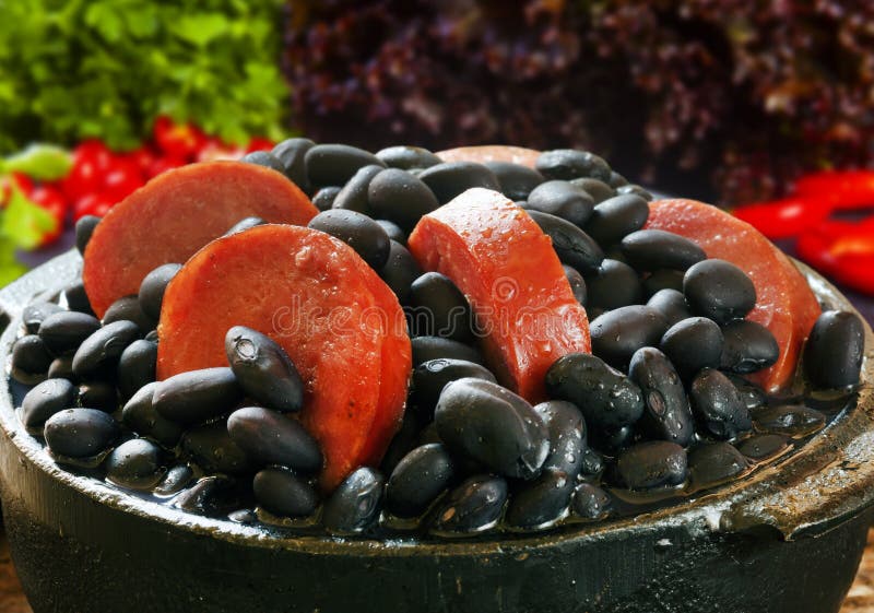 Feijoada, the Brazilian Cuisine Tradition Stock Image - Image of orange ...