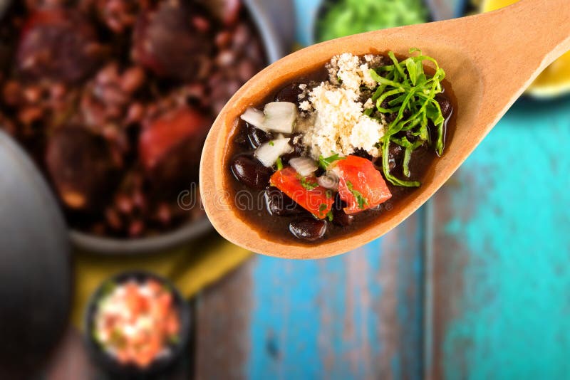 Feijoada Dish of Typical Brazilian Food Top View Stock Photo - Image of ...