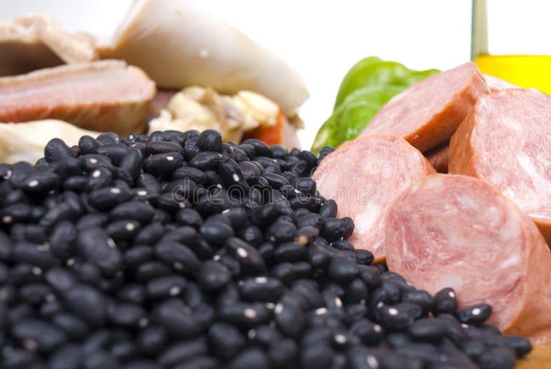 Feijoada Ingredients stock photo. Image of cuisine, meat - 9920124