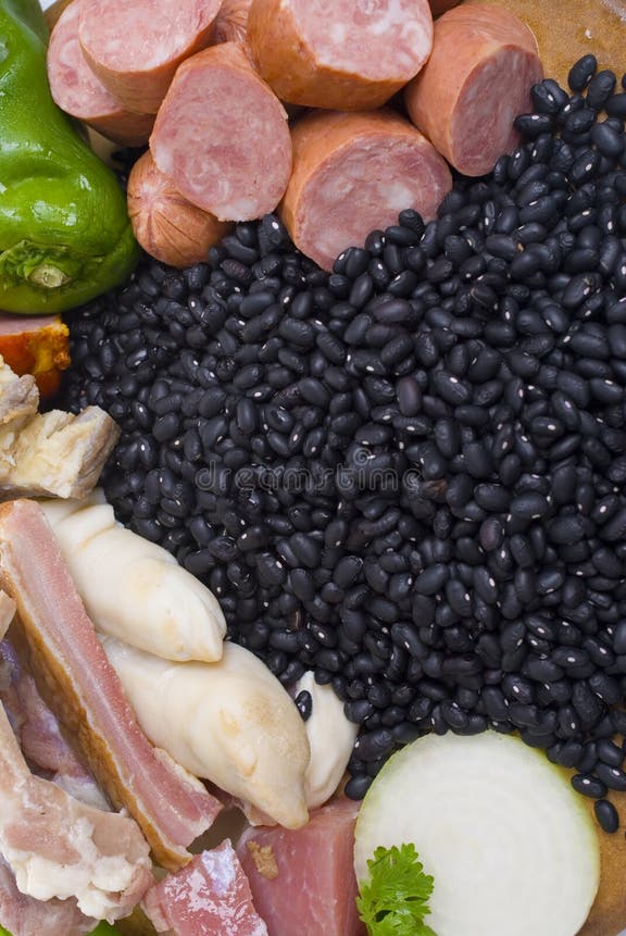 Feijoada Ingredients stock image. Image of meat, recipe - 9920179