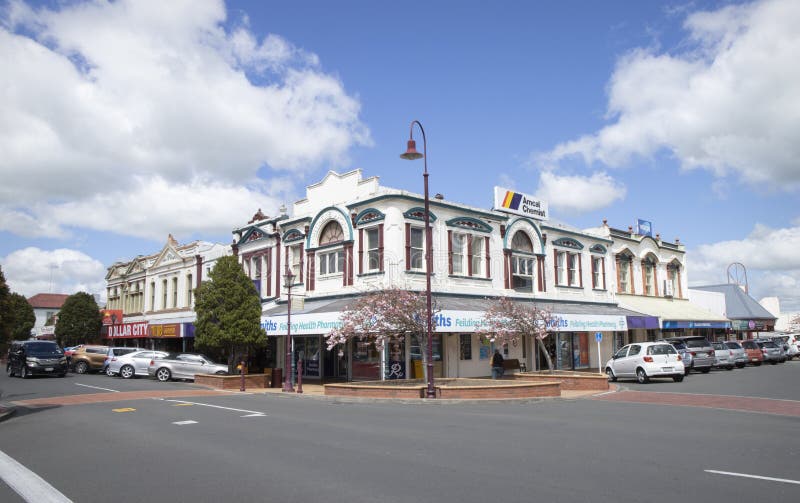 Feilding, New Zealand editorial image. Image of manawatu - 199624800