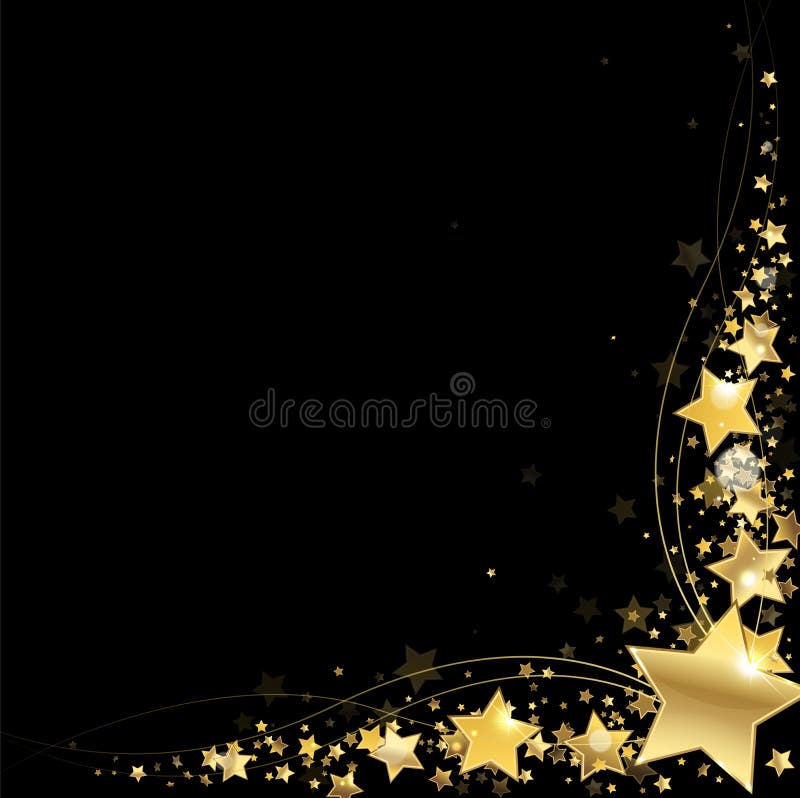 Feld von Goldsternen vektor abbildung. Illustration von feier - 49655159