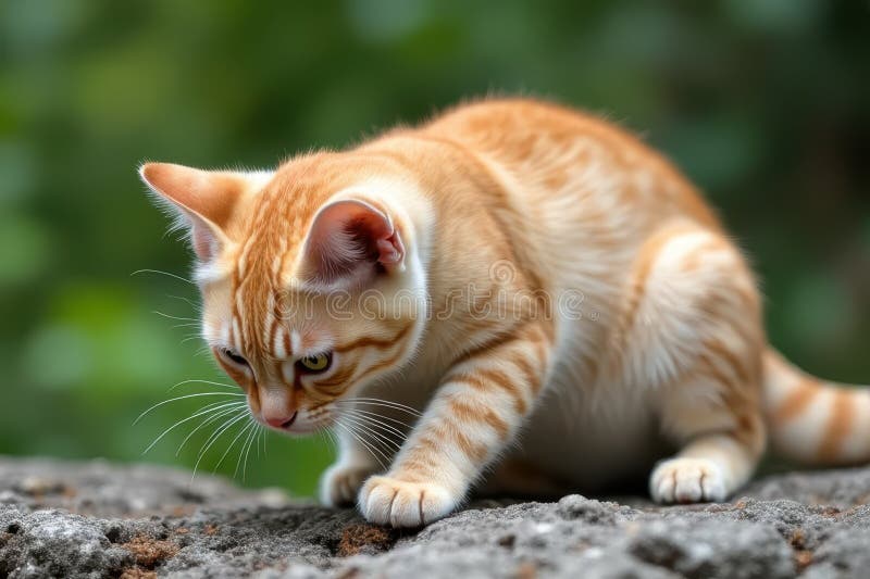 Curious Kitties Exploring Outdoors Stock Illustration - Illustration of ...