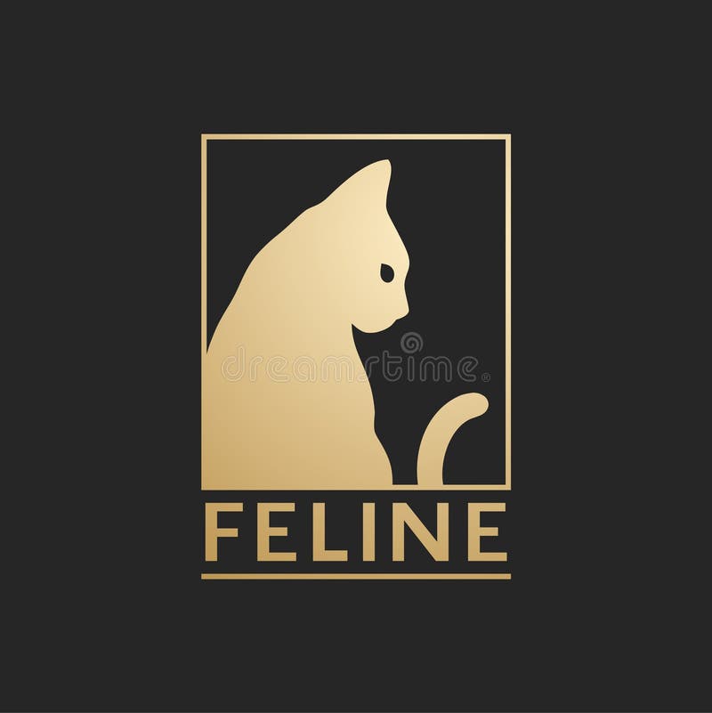Feline symbol design stock vector. Illustration of design - 309082357