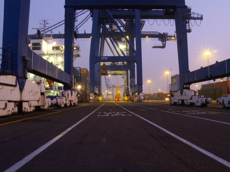 Docks at Night stock image. Image of industrial, city - 24778023