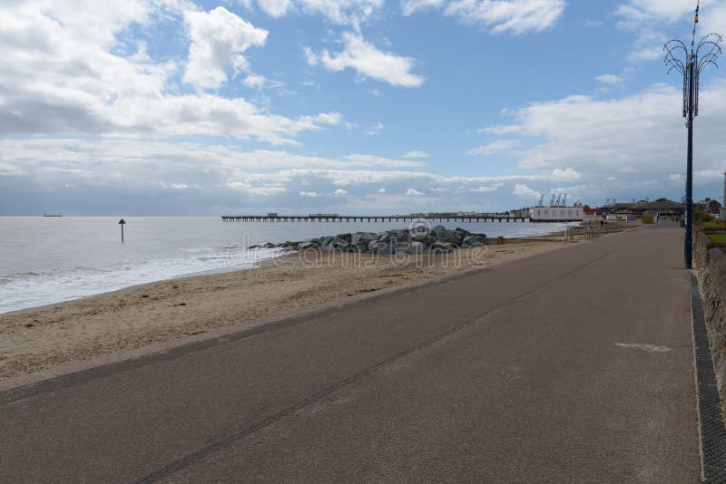 Seafront at Old Felixstowe, Suffolk, England Stock Image - Image of ...