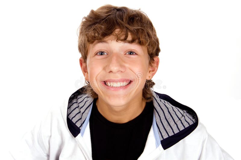 Feliz muchacho foto de archivo. Imagen de positivo, pensativo - 11056104