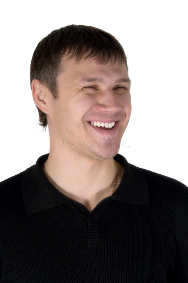 Feliz, sorrindo o homem. foto de stock. Imagem de saliência - 1478156