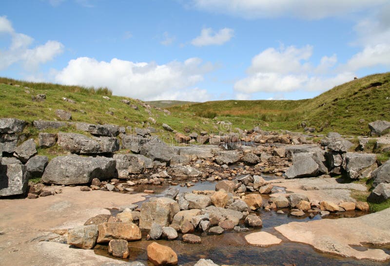 Fell Beck, Ingleborough. stock image. Image of moor, hill - 21413293
