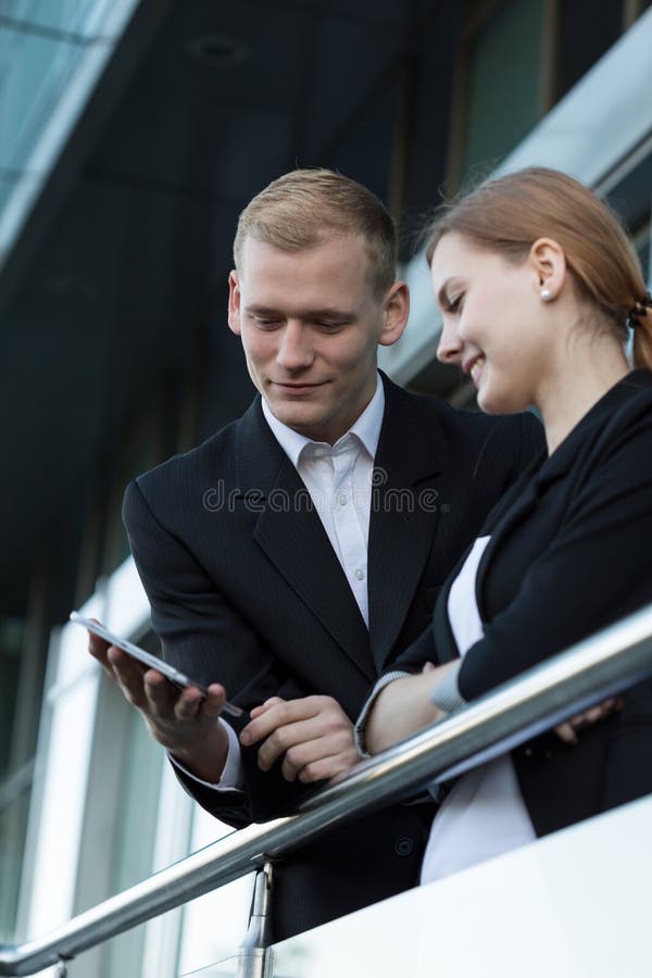 Two Fellow Workers Greeting Each Other with a Handshake Stock Image ...