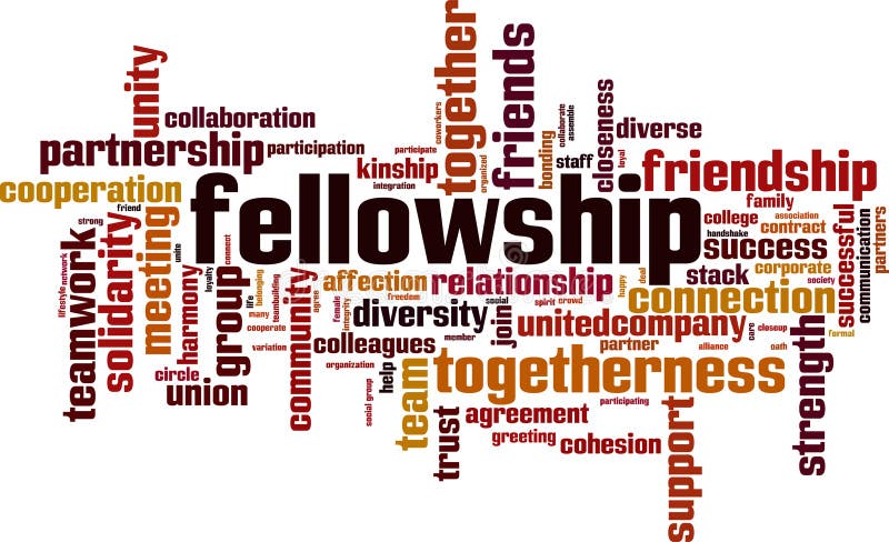 Fellowship word cloud stock vector. Illustration of connection - 168543664 Fellowship word cloud stock vector. Illustration of connection - 168543664