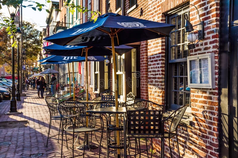 Fells Point Shops editorial stock photo. Image of bricks - 62046183