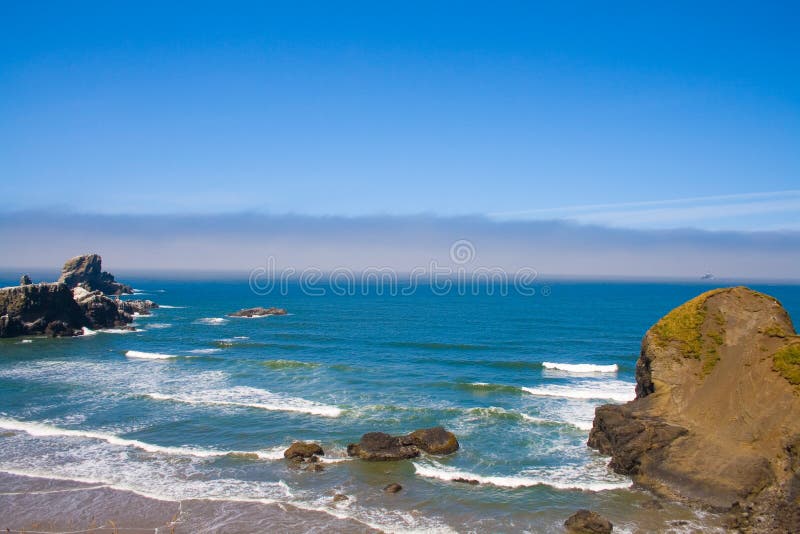 Felsiger Strand, Ecola Nationalpark Oregon, USA Stockbild - Bild von ...