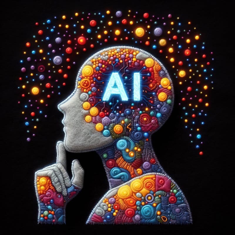 Felt Art Patchwork, a Humanoid Robot, Artificial Intelligence is ...