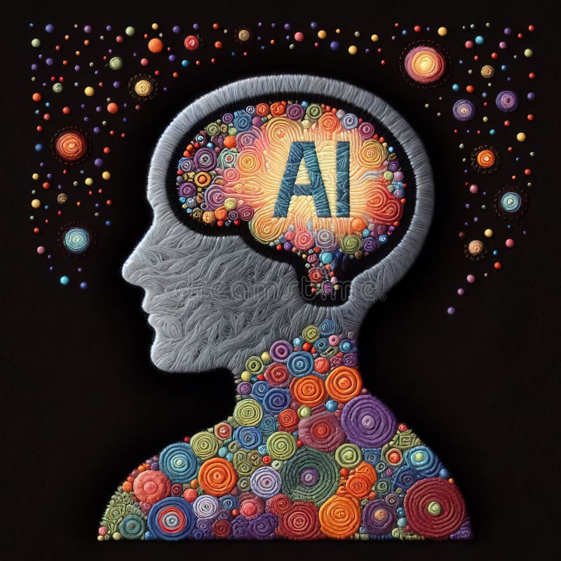 Felt Art Patchwork, a Humanoid Robot, Artificial Intelligence is ...